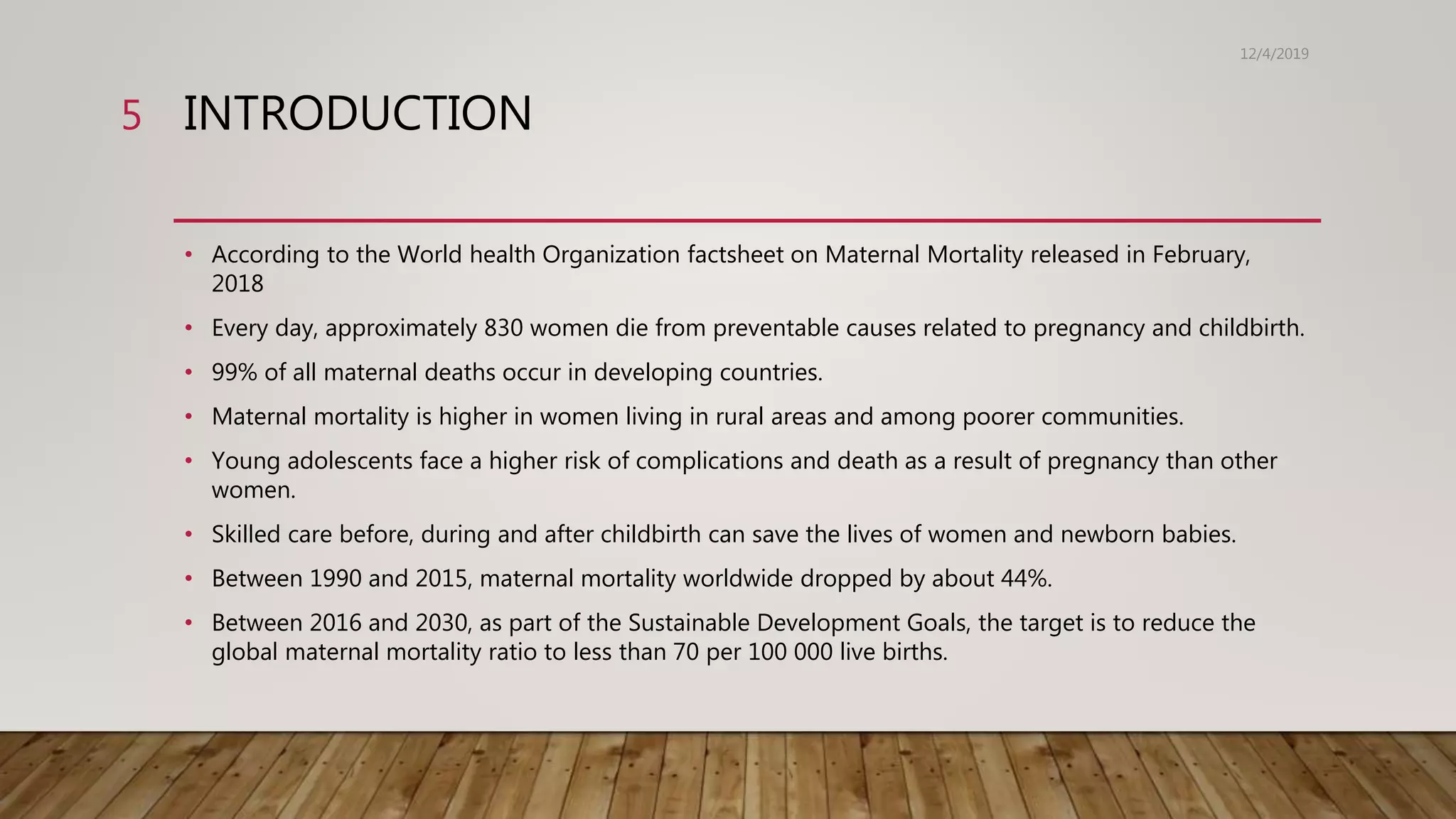 Resident presentation maternal mortality | PPTX