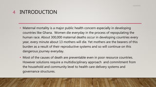 Resident presentation maternal mortality | PPTX