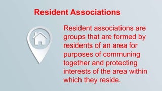 Residents association | PPTX