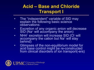 New models of acid-base balance and their application to critical care ...