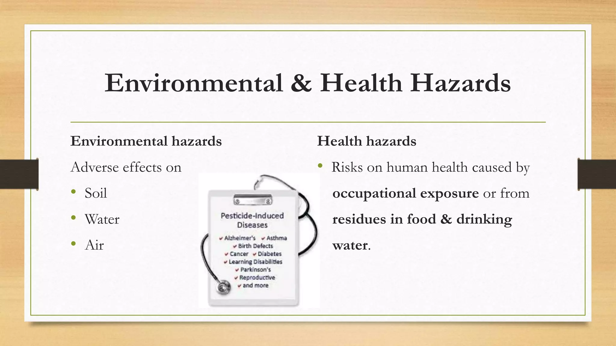 Residual effect of pesticides | PPTX