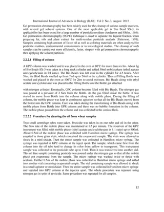 RESIDUAL ESTIMATION OF ISOPROTURON, ATRAZINE AND GRAIN PROTECTANTS IN ...