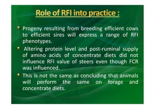 Residual feed intake...muneendra kumar | PDF