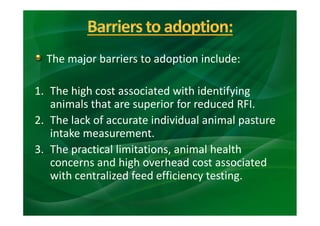 Residual feed intake...muneendra kumar | PDF