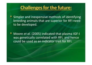 Residual feed intake...muneendra kumar | PDF