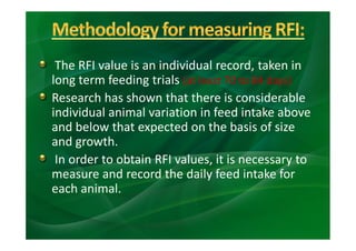 Residual feed intake...muneendra kumar | PDF