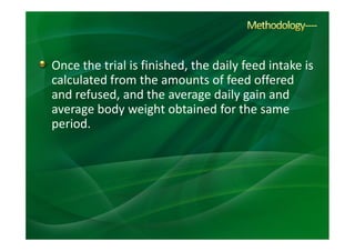Residual feed intake...muneendra kumar | PDF