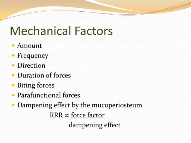 Residual ridge reduction and flabby ridges | PPSX | Dental Health ...