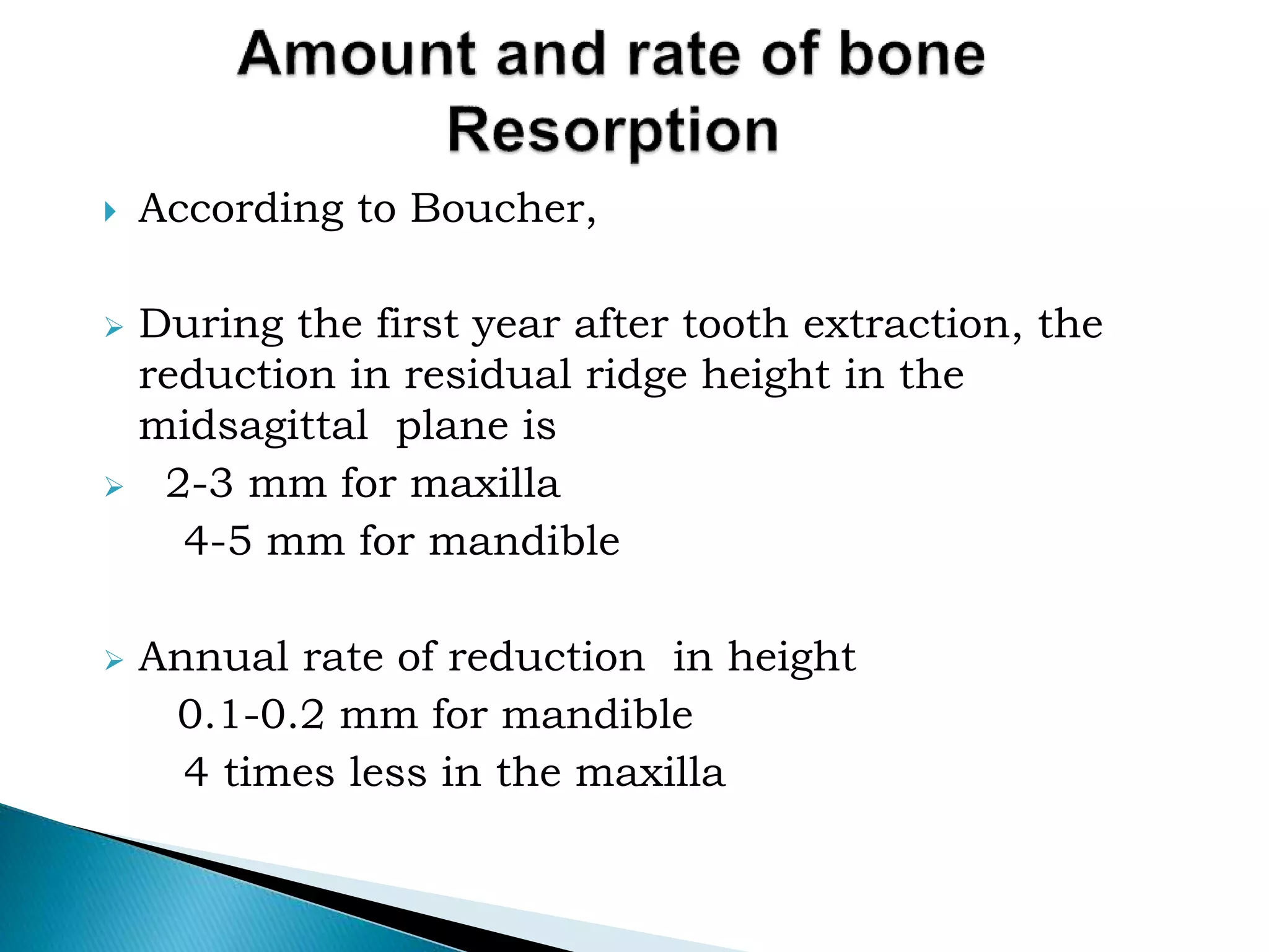 Residual ridge resorption | PPTX | Bone and Joint Conditions | Diseases ...