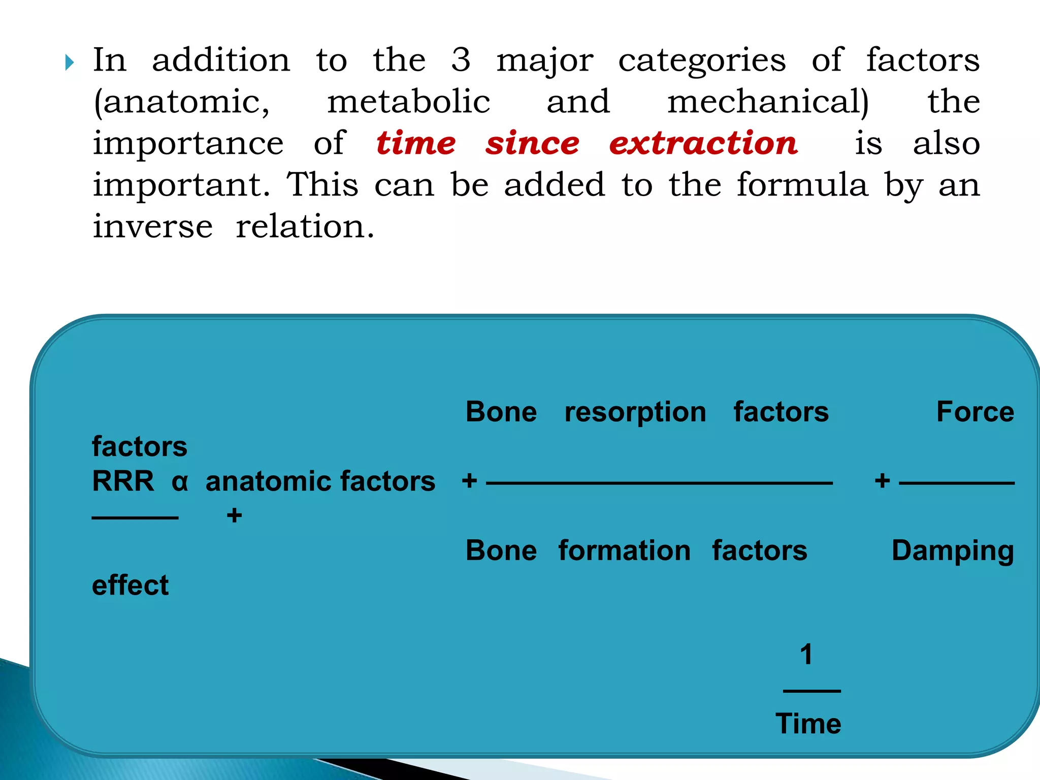 Residual ridge resorption | PPTX