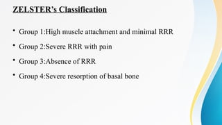 Residual ridge resorption and managemnt of resorbed ridges | PPTX