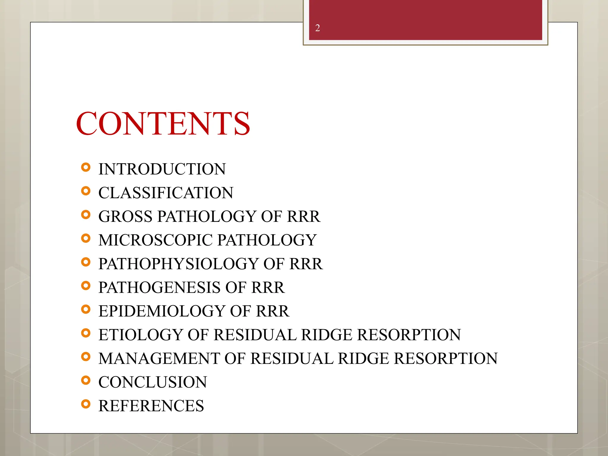 RESIDUAL RIDGE RESORPTION in prosthodontics | PPT