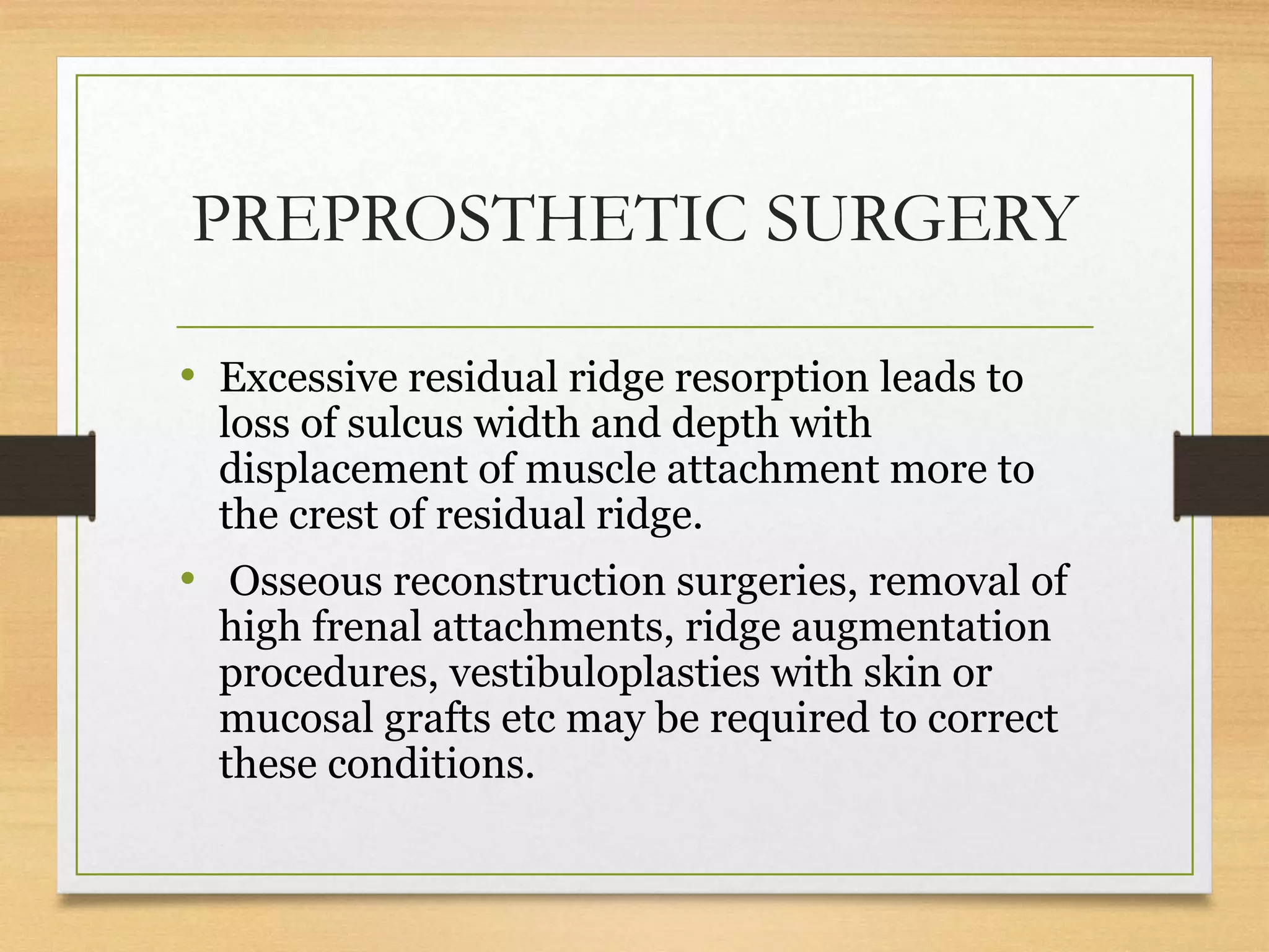 Residual ridge resorption | PPTX