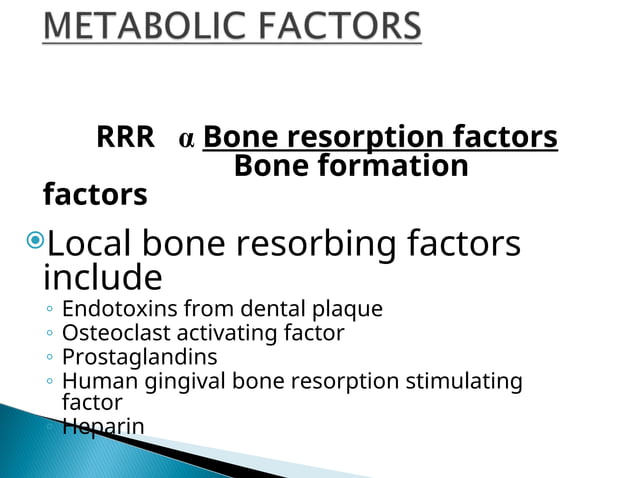 PROSTHODONTIC MANAGEMENT OF RESIDUAL RIDGE REDUCTION | PPT