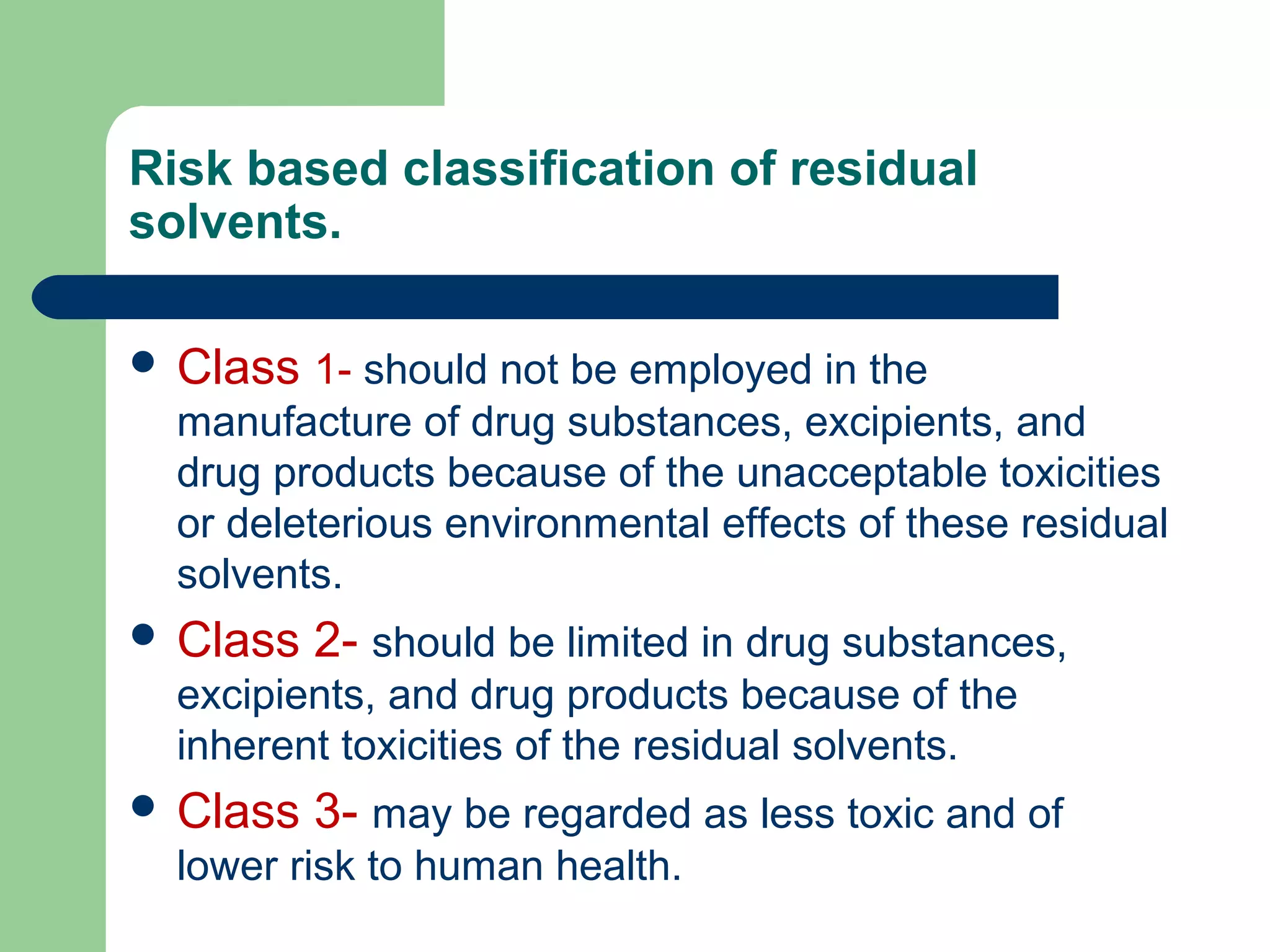 Residual solvent | PPT