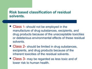 Residual solvent | PPT