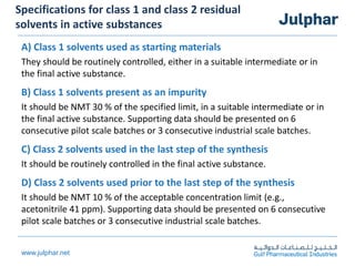 Residual solvents | PPTX