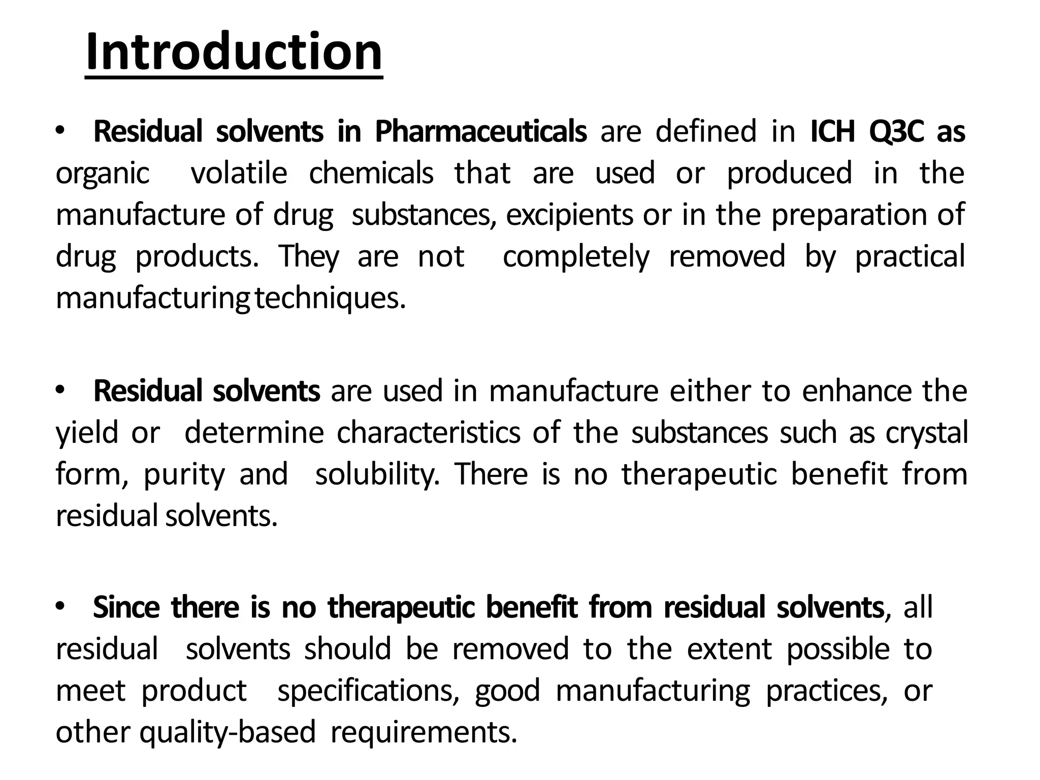Residual solvents | PPTX