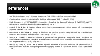 Residual Solvents, USP | PPTX