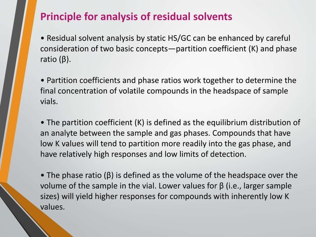 Residual solvents as impurities | PPTX