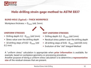 Residual stress hole drilling | PPT