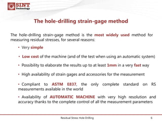 Residual stress hole drilling | PPT