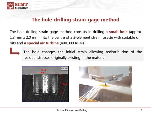Residual stress hole drilling | PPT