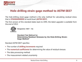 Residual stress hole drilling | PPT