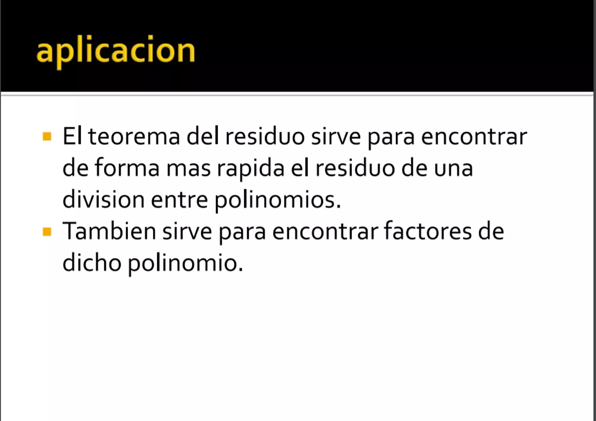 Teorema del Residuo | PDF