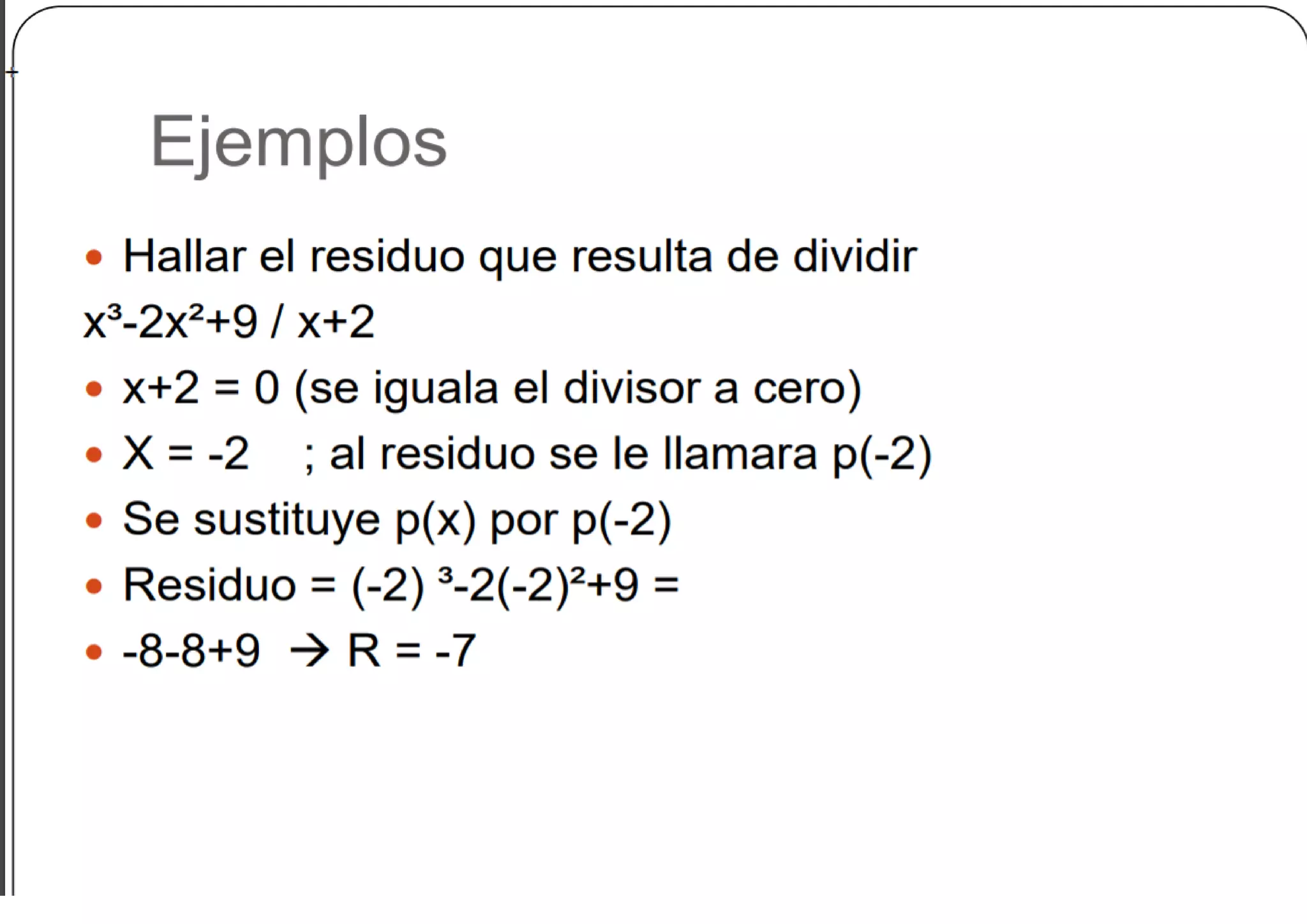 Teorema del Residuo | PDF