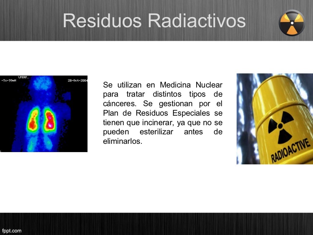 Residuos radiactivos Hospitalarios