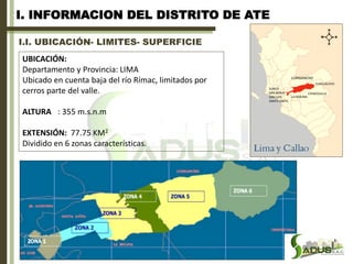 RESIDUOS SÓLIDOS DISTRITO DE ATE, LIMA-PERÚ | PDF