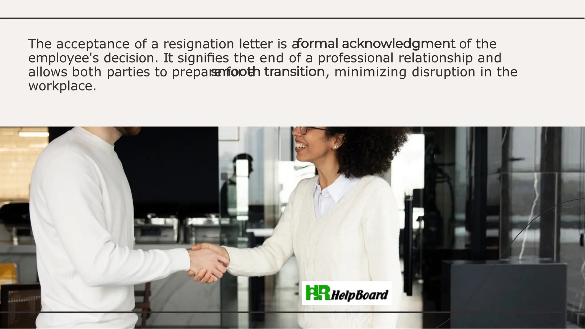 Resignation Letter Acceptance, Resignation Acceptance | PPT