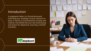 Resignation Letter Sample, Resignation Letter | PPT