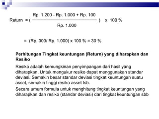 Resiko investasi ppt dhea | PPT