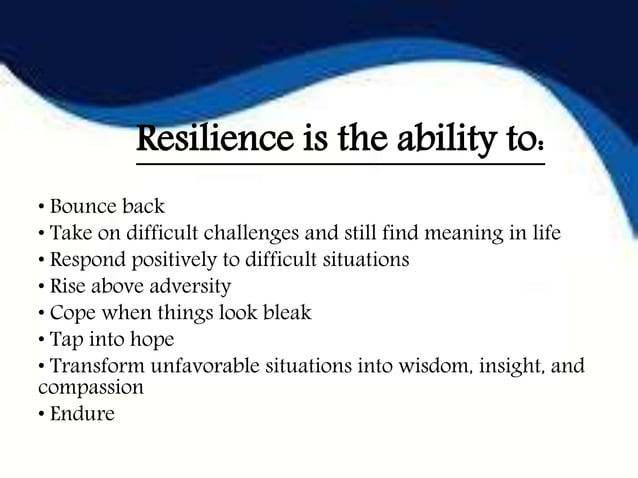Resilience | PPTX