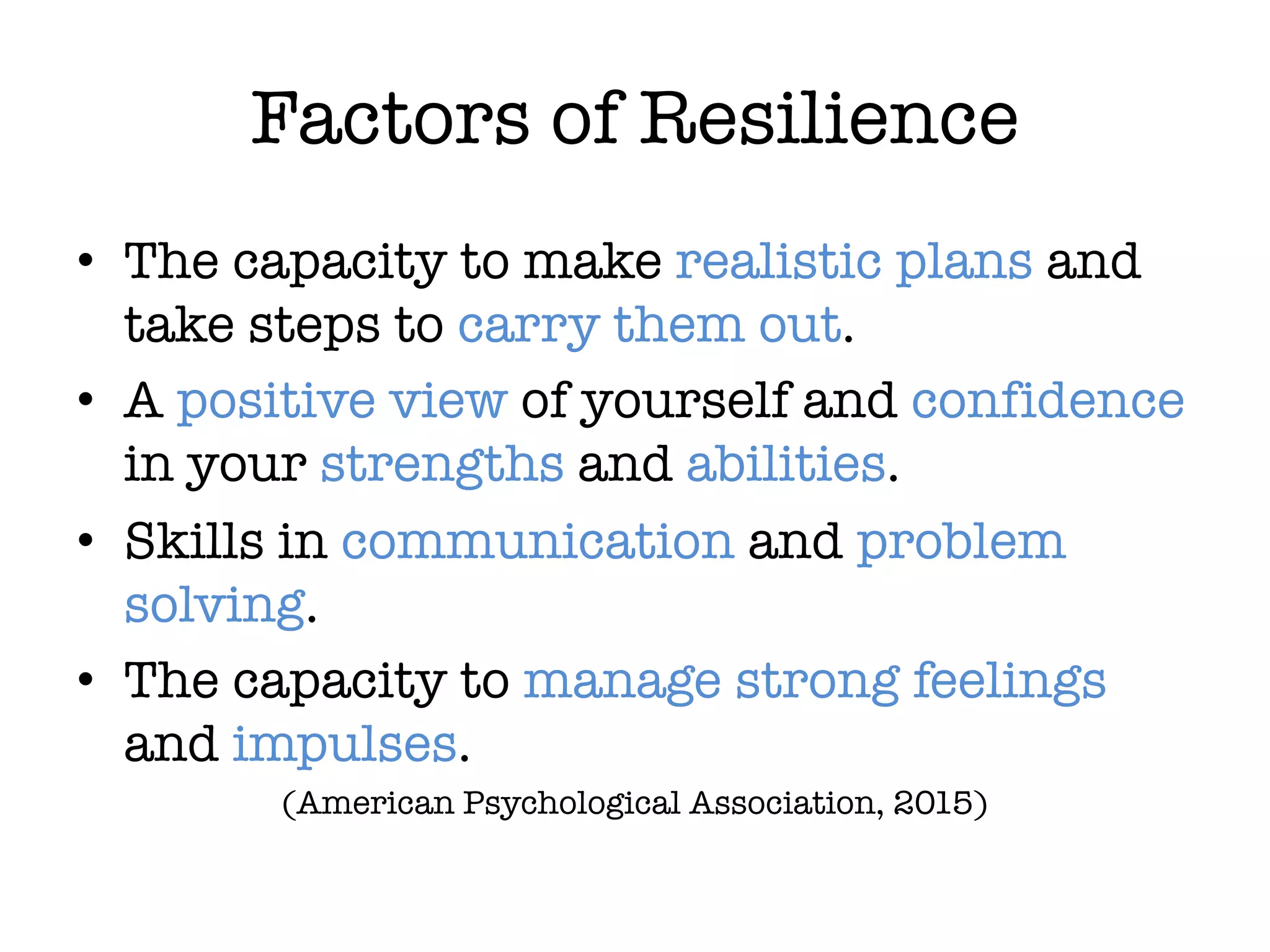 Resilience | PDF