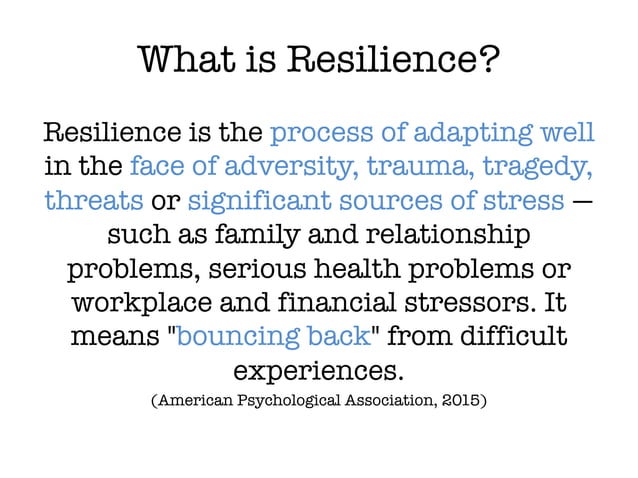 Resilience | PDF | Mental Health | Diseases and Conditions