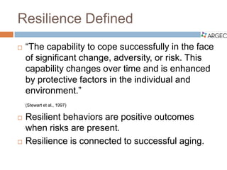 ARGEC: Resilience in older adulthood | PPT