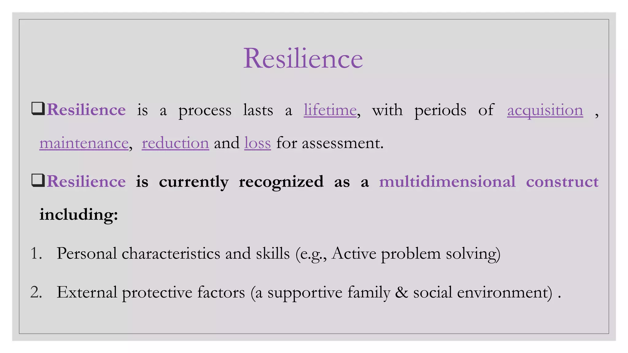 Resilience | PPTX