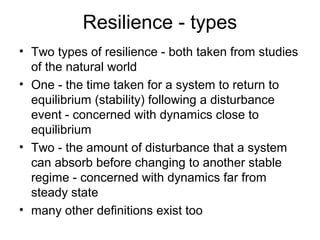 Resilience an introduction and promoting a culture | PPT