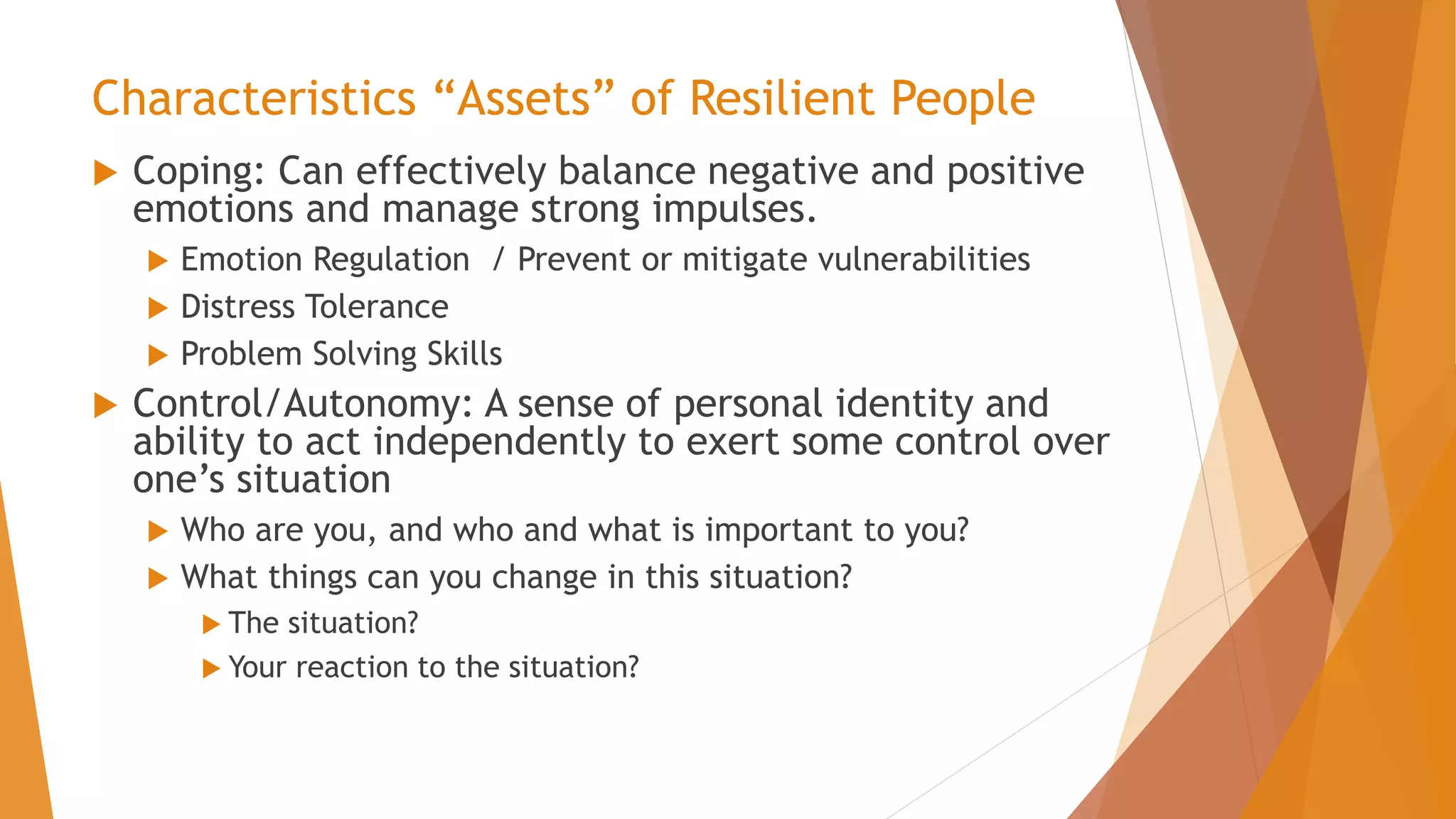 Building Resilience for Recovery | PPTX