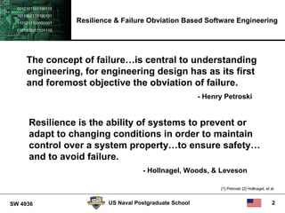 Resilience And Failure Obviation Software Engineering | PPT