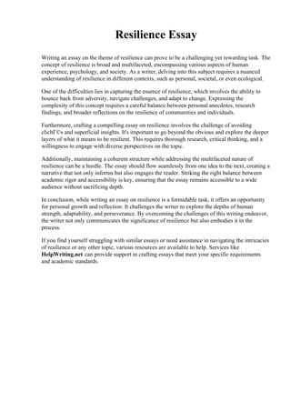 Resilience Essay.pdf