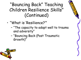 Resilience in students | PPT