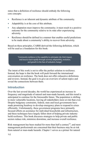 Resilience managing the risk of natural disaster | PDF