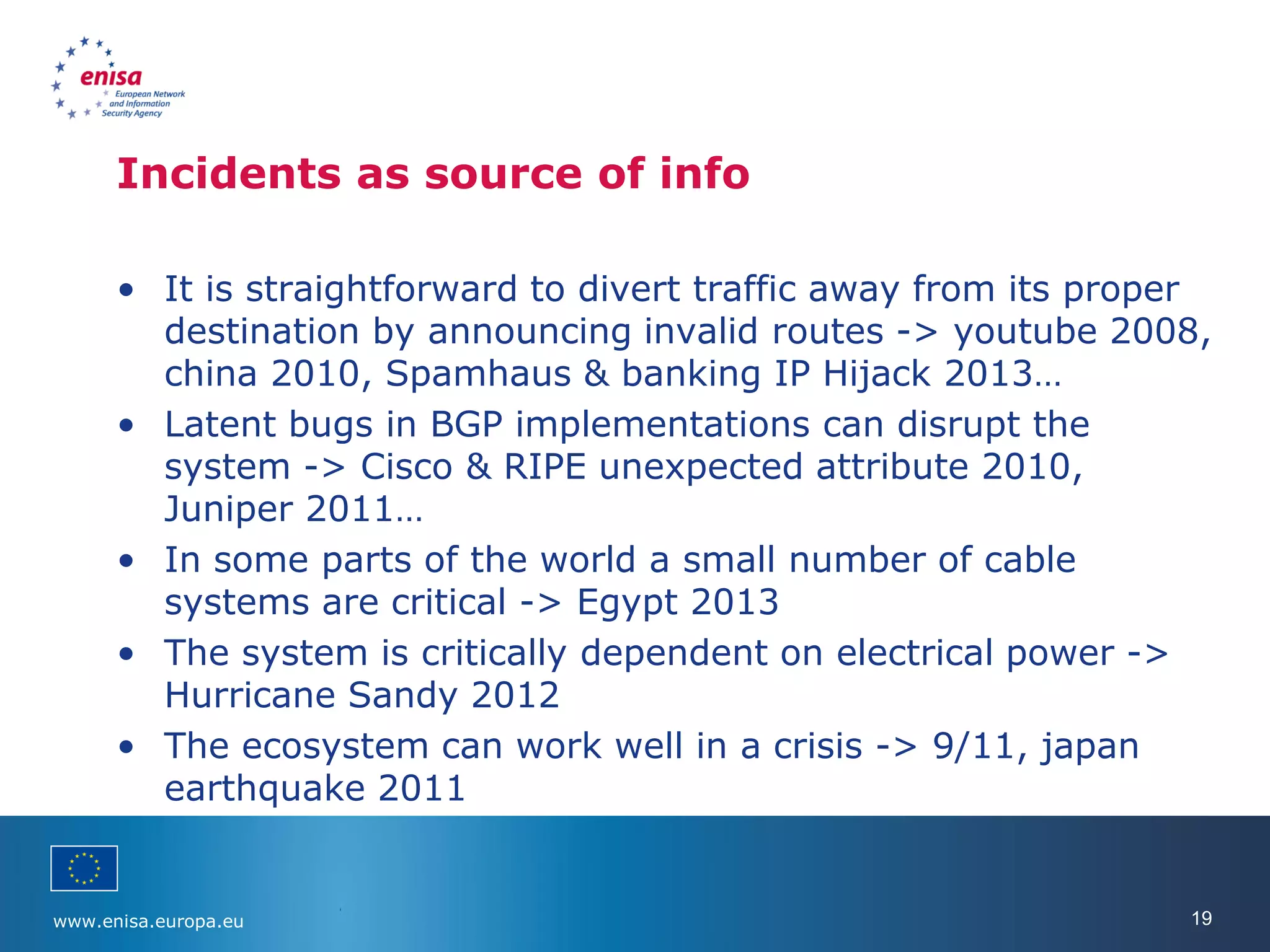 Resilience Of The Interdomain Routing System Ppt