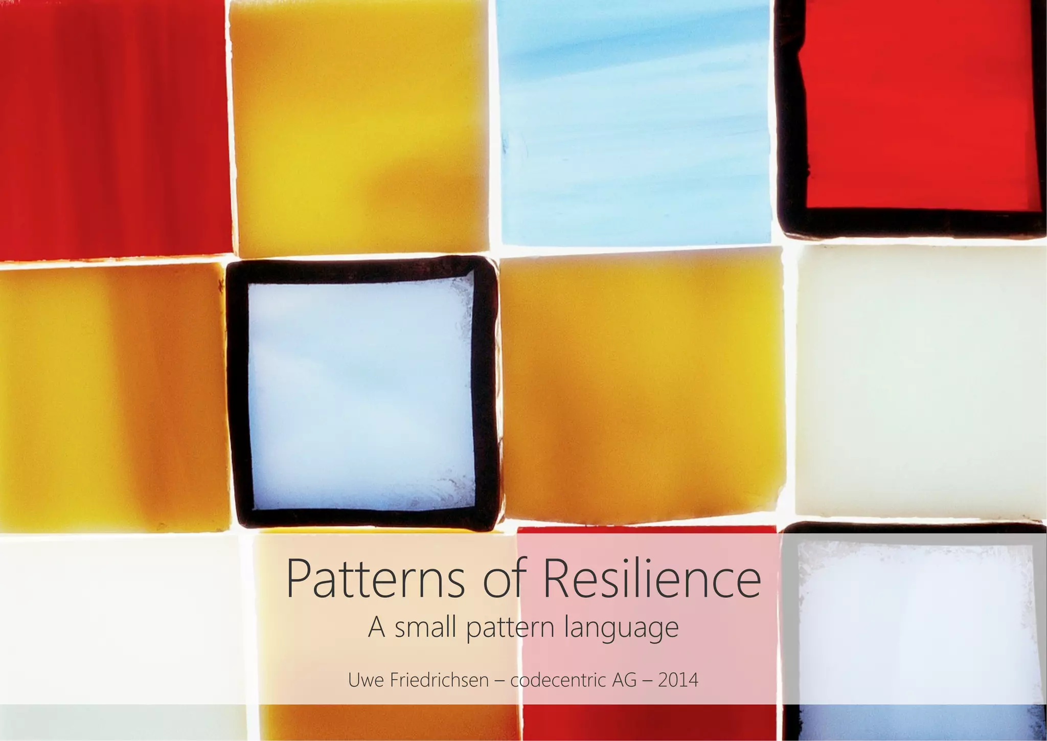 Patterns of resilience | PDF