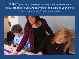 Drawing the Line, Building Resiliency, and Creating Art, an art therapy ...
