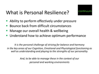 Develop Your Personal Resilience! | PPT